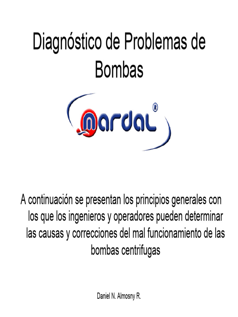 Bombas - Diagnostico Fallas Abreviado | PDF | Bomba | Rodamiento (Mecánico)