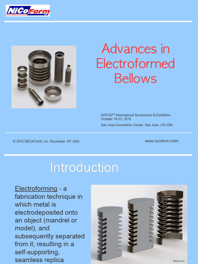 AdvancesInBellowsElectroforming - Advances in Electroformed Bellows ...