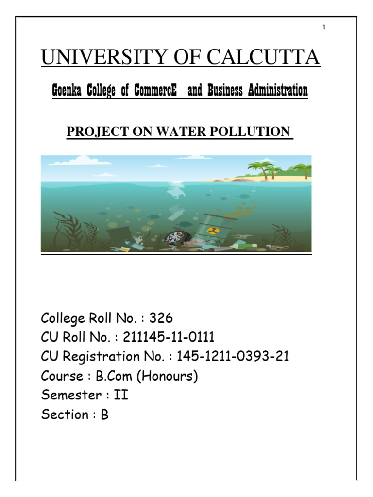 Envs Prject (Final) | PDF | Eutrophication | Water