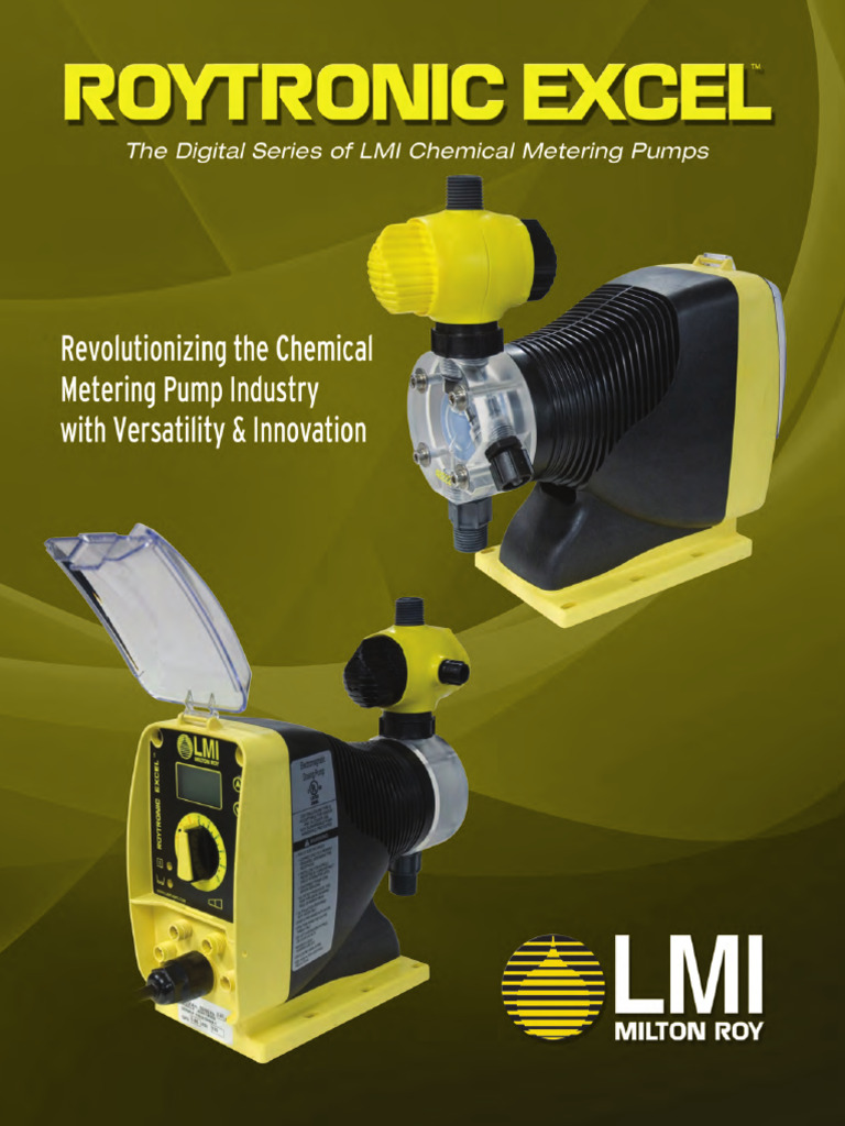 LMI Series AD Roytronic EXCEL Metering Pump Brochure | PDF | Pump | Liquids