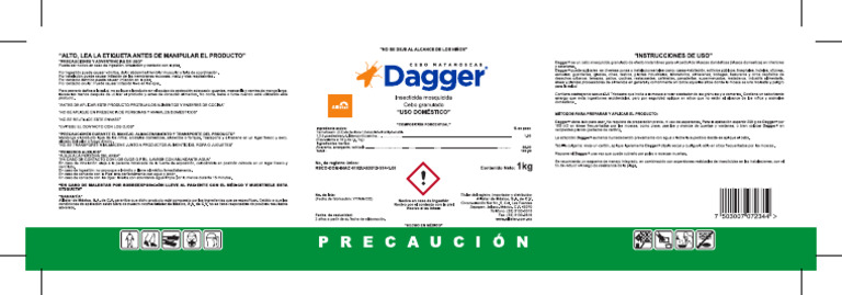 Etiqueta DAGGER® Doméstico | PDF