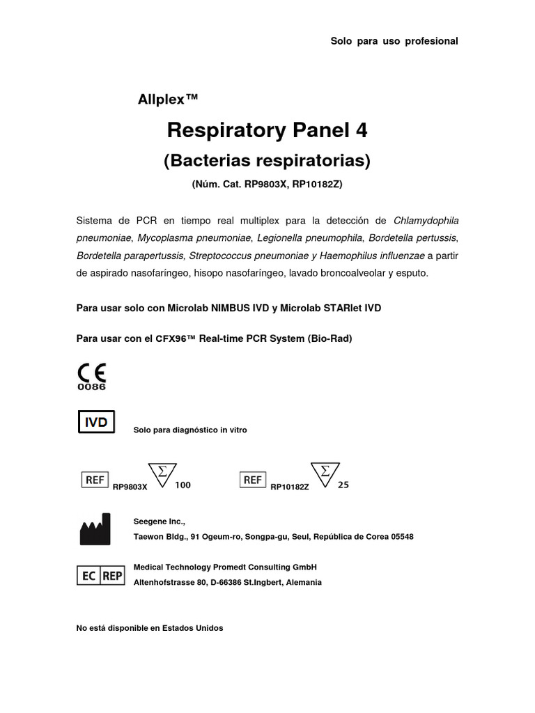 (V1.07) RP9804X RP10182Z (V1.0) CFX96 Manual (CE0086-CP) ES | PDF ...