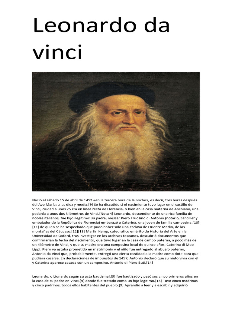 Leonardo Da Vinci | PDF | Leonardo Da Vinci