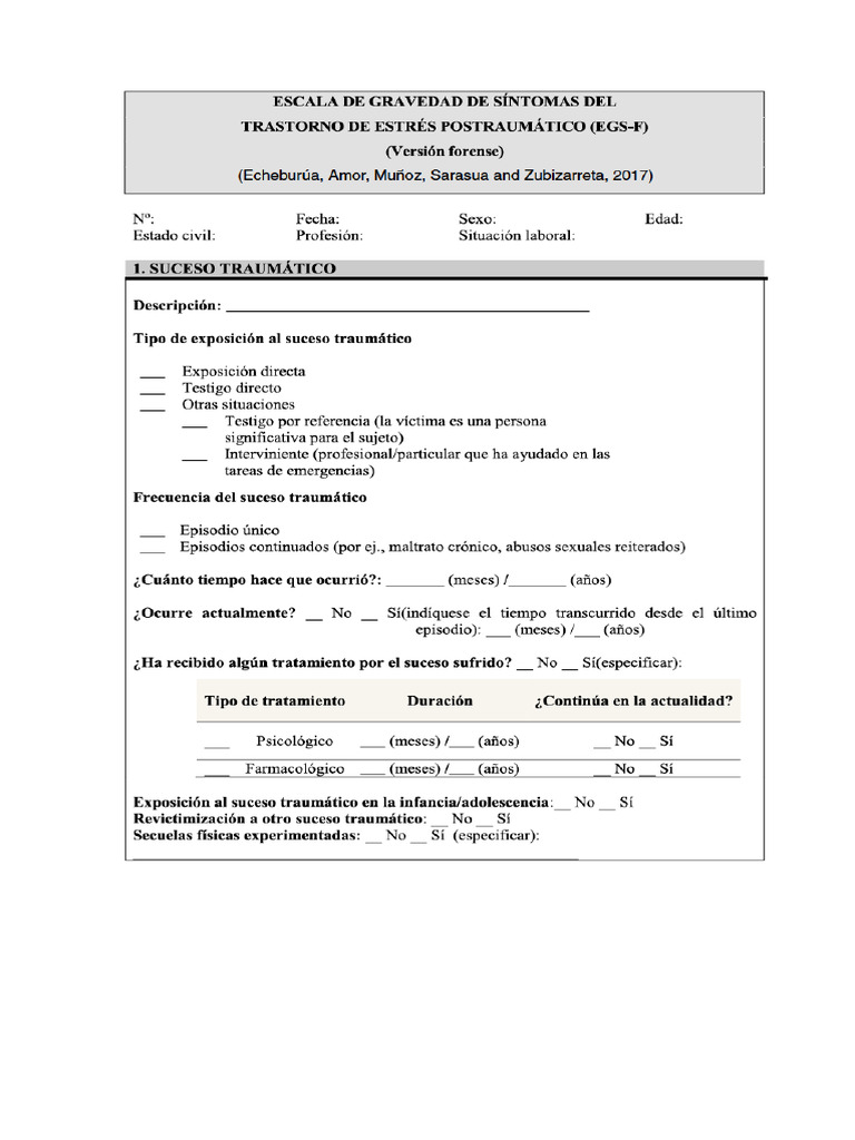 Escala de Tept | PDF