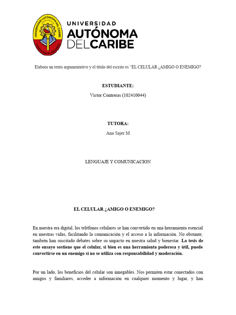 Formativa 2 Lenguaje y Comunicacion 3 | PDF | Teléfonos móviles