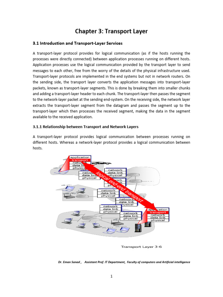 Chapter3 Summary | PDF | Port (Computer Networking) | Transmission Control Protocol