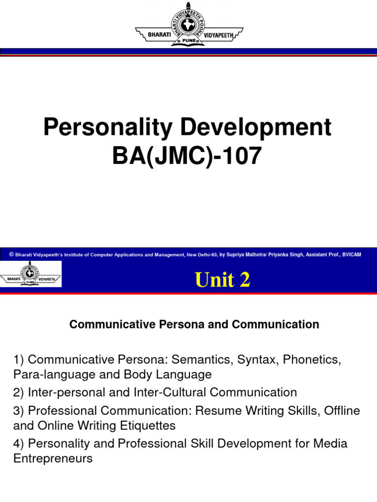 PD-Unit 2 | Download Free PDF | Communication | Phonetics