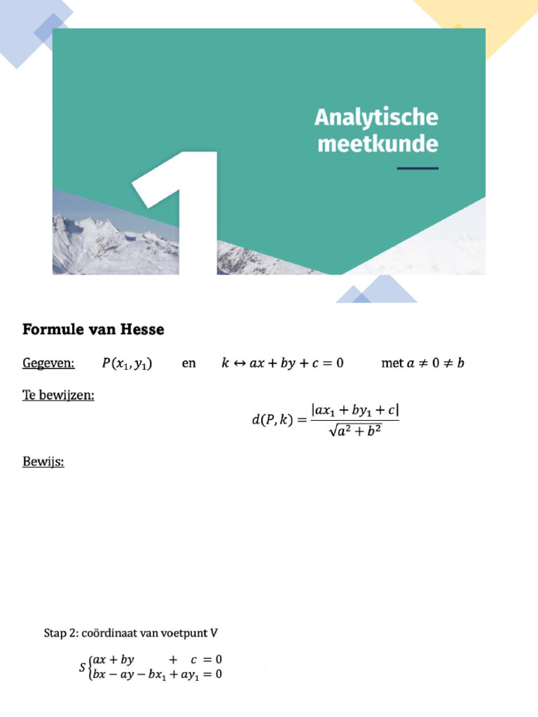 Formule Van Hesse | PDF