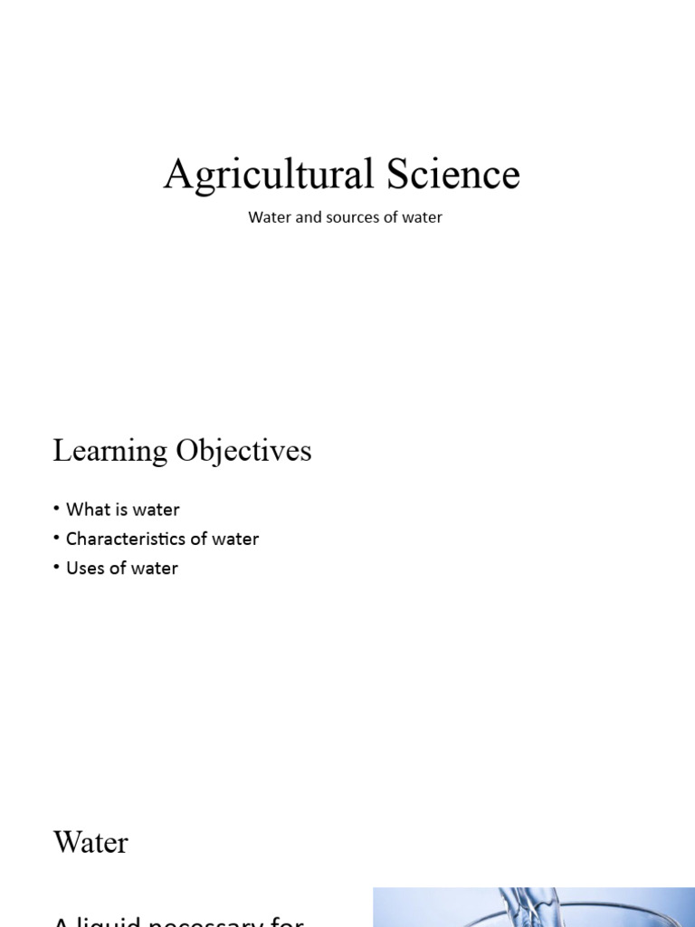 Understanding Water: Characteristics & Uses | PDF