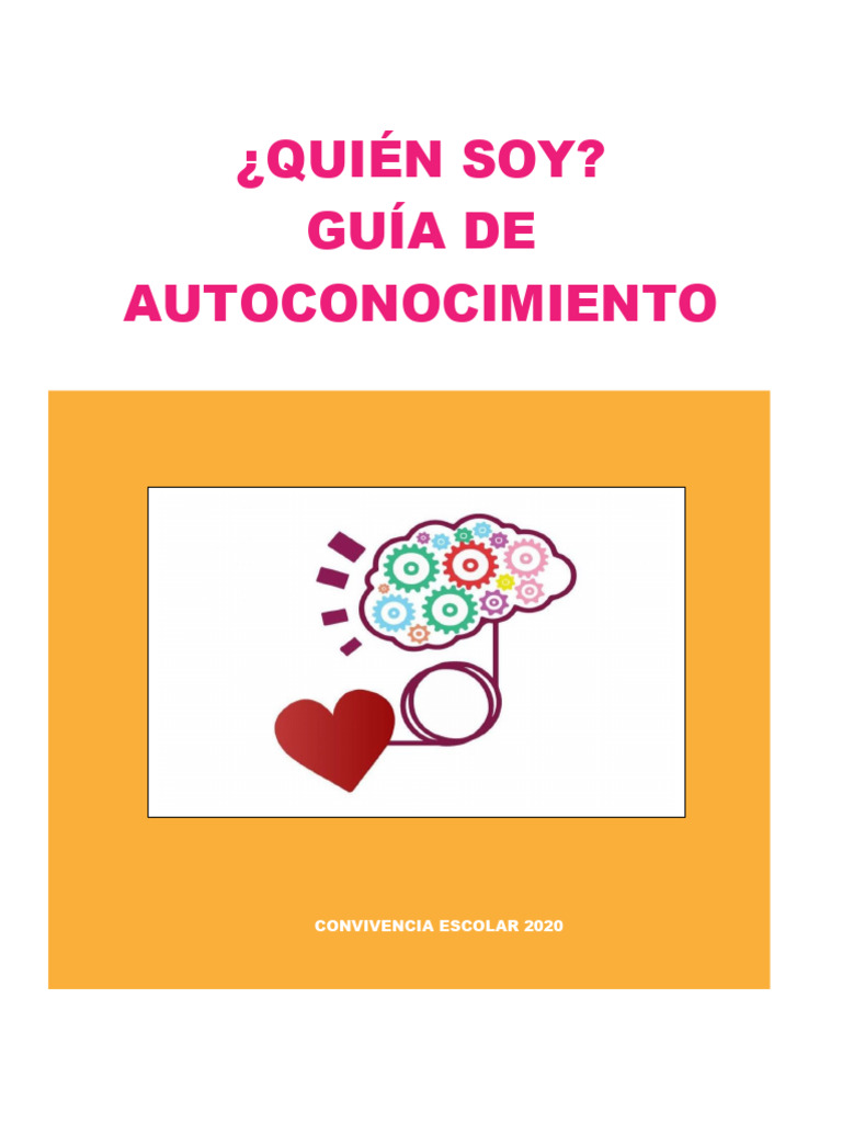 Guía de Autoconocimiento Escolar | PDF | Las emociones | Autoestima