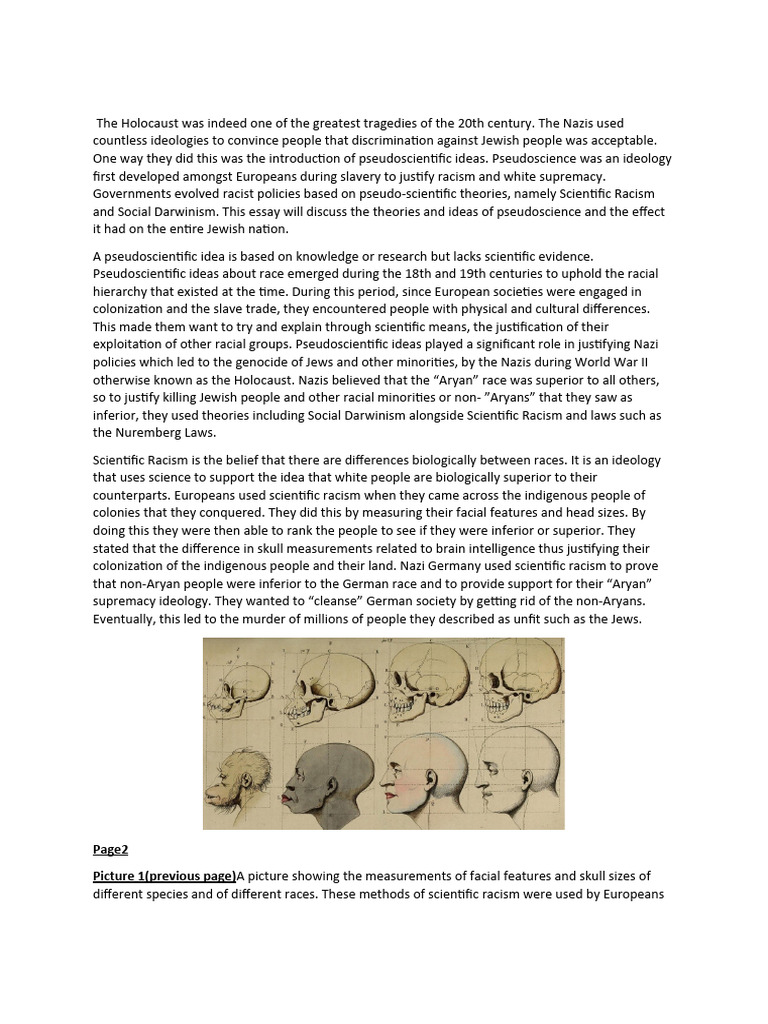 History Pseudoscientific Project | PDF | Eugenics | Racism