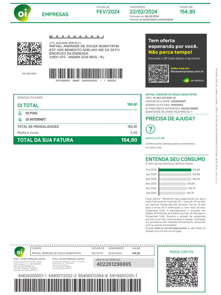 Comprovante Residência | PDF