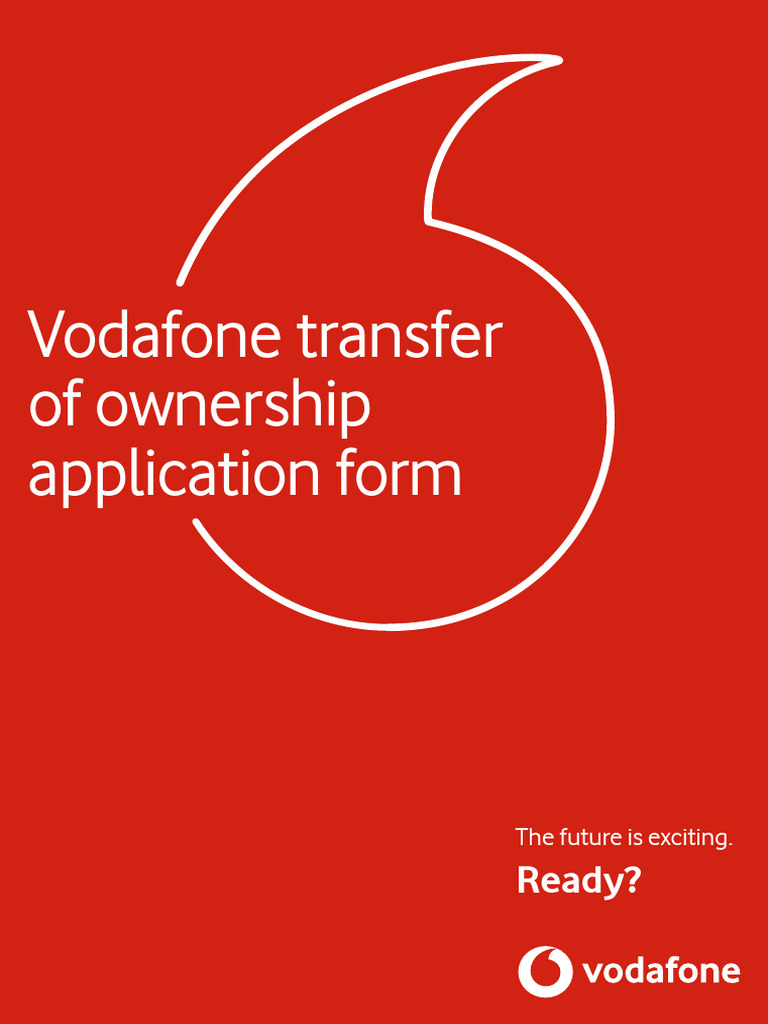 Vodafone Home Account Transfer Form | PDF | Leasehold Estate | Payments