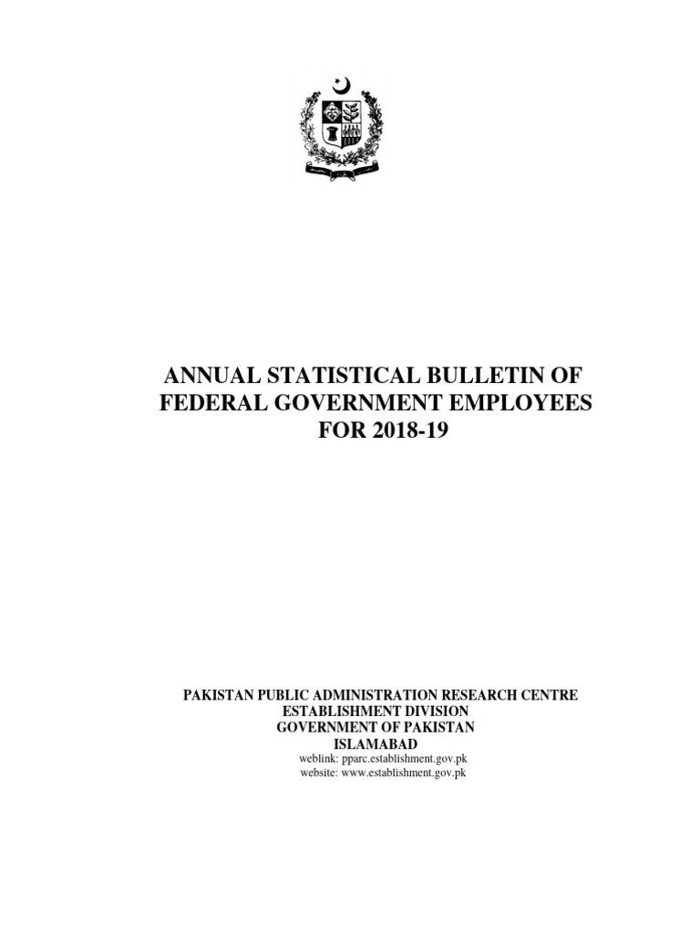Federal Government Employees 2018-19 Data | PDF | Government Of ...