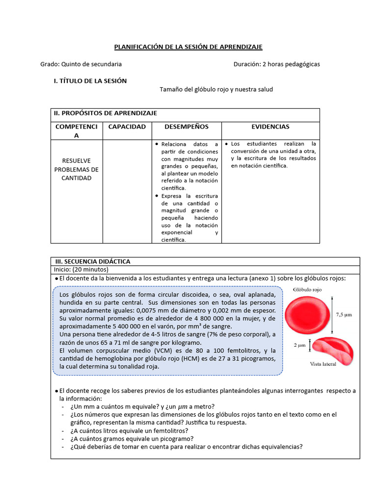 Mat5-U1-Sesion 03 | PDF | Leucocito | Sangre