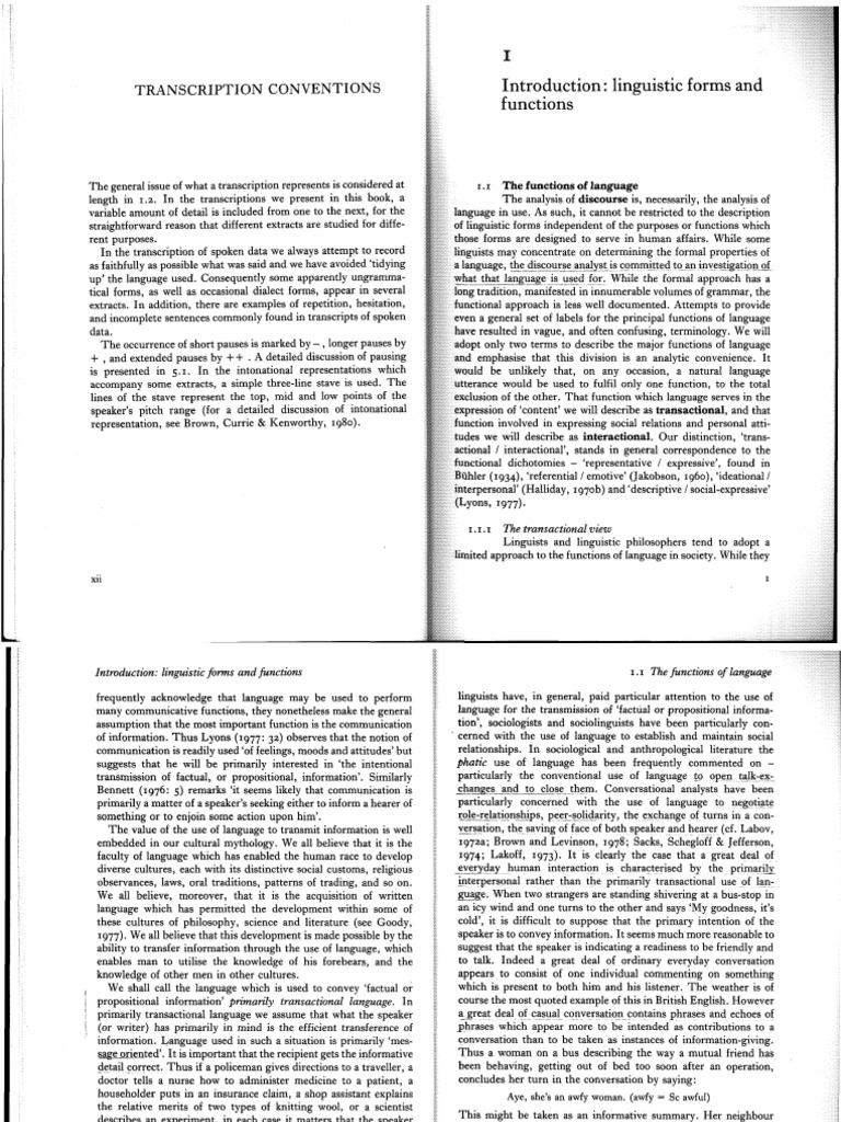 Own & G.yule - Discourse Analysis (1988) | PDF | Orthography | Linguistics