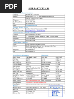 Basic Princess Ship Particulars | PDF | Ships | Tonnage