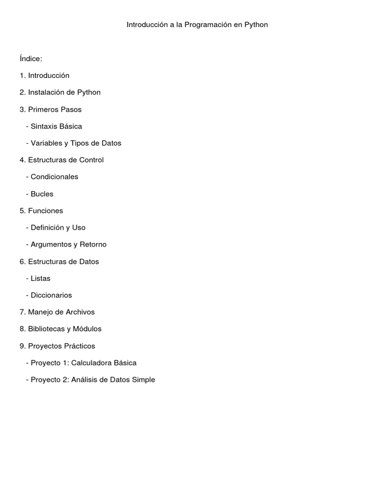 Guía Básica de Python para Principiantes | PDF