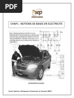 Cours D'électricité Automobile | PDF | Allumage | Tension électrique