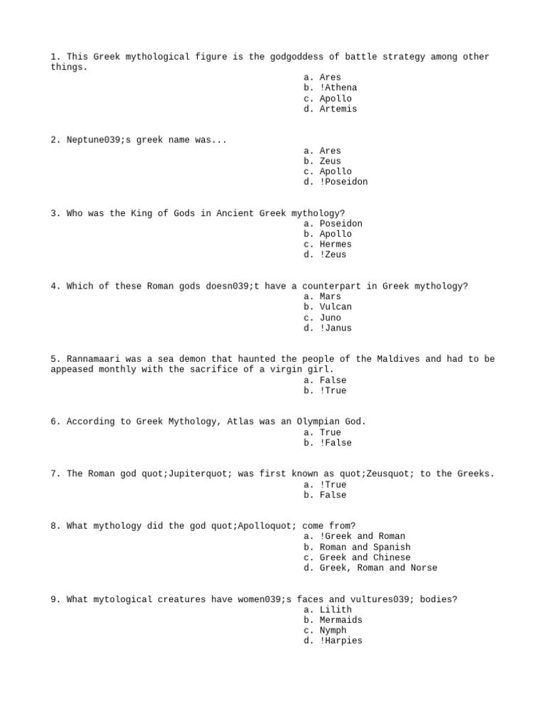 BIO201 Study Guide 1 | PDF | Hera | Greek Mythology