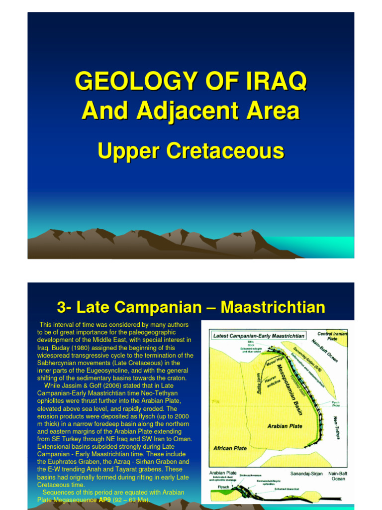 Geology of Iraq 2 | PDF | Limestone | Sedimentary Basin