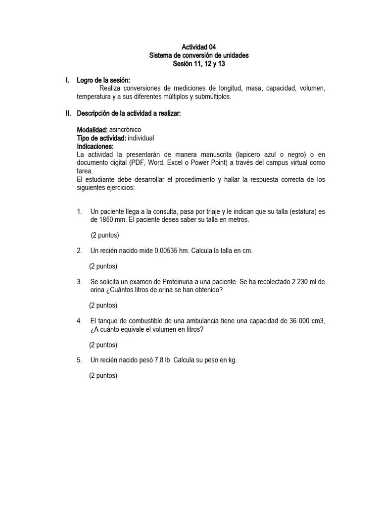 Actividad 04 Matematicas | PDF