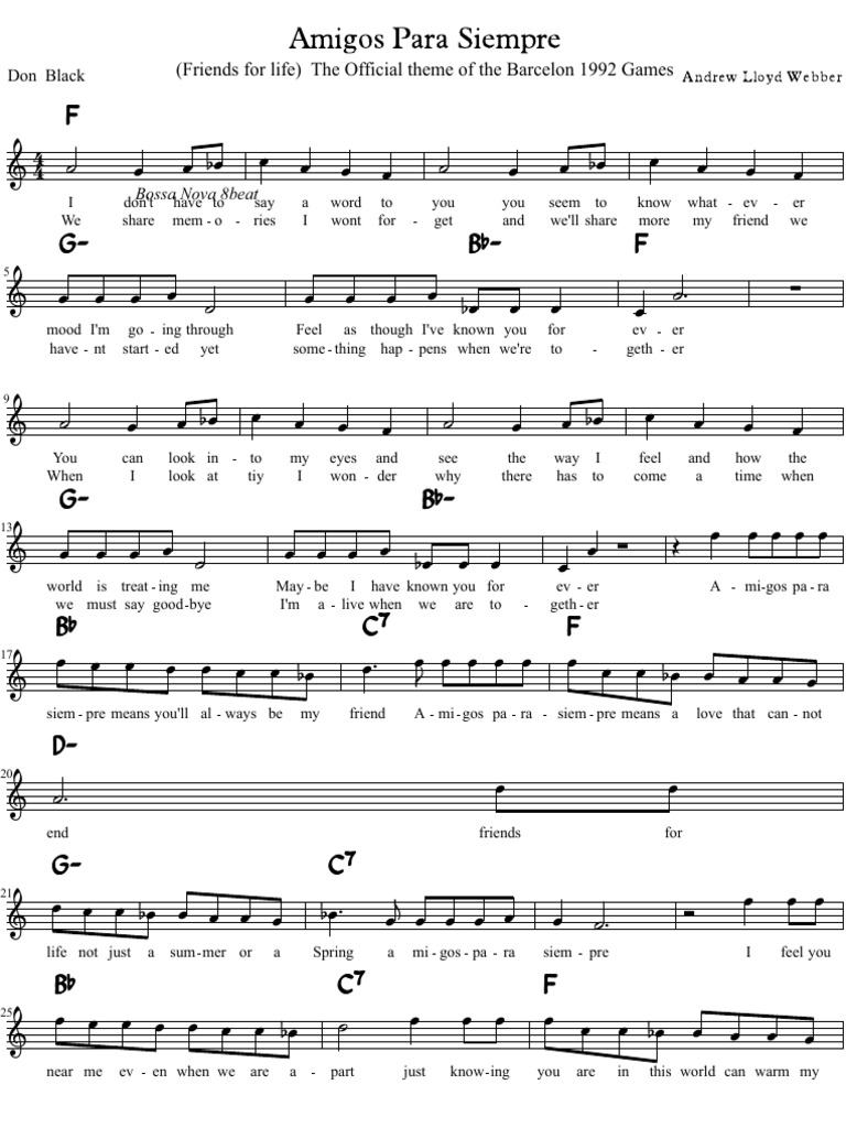 Amigos Para Siempre | PDF