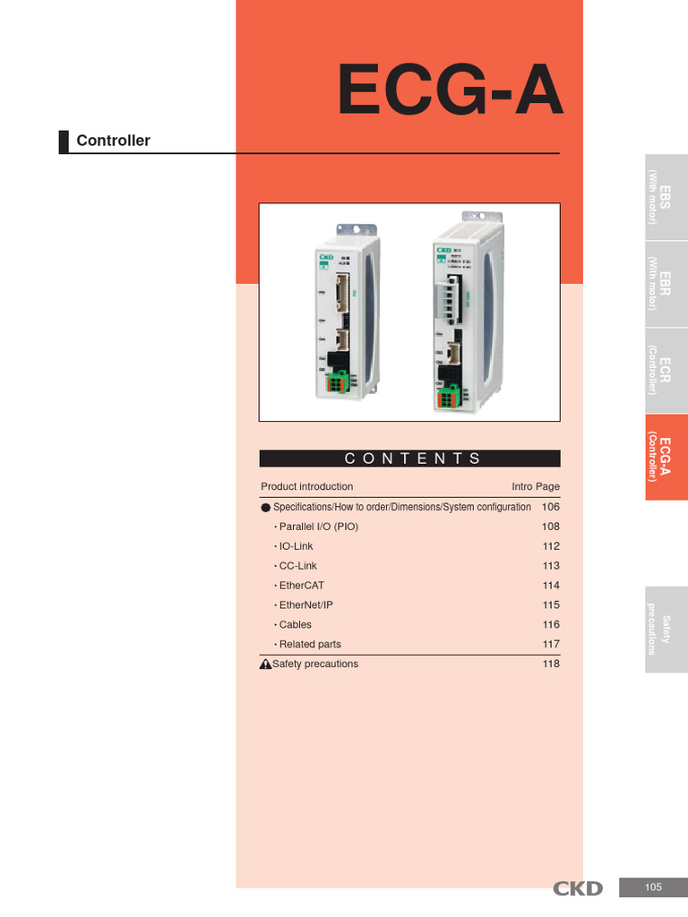 【NEW】ECG-A Series for EBS-G・EBR-G Series Specifications・How to order・Dimensions(3MB) | PDF ...