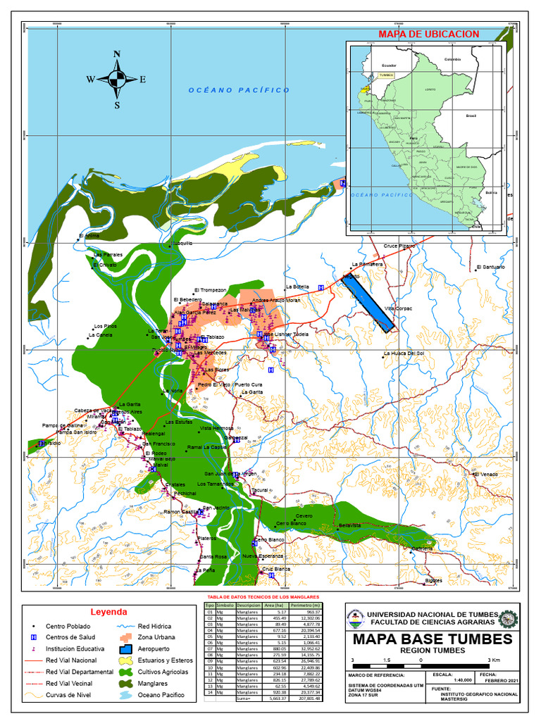Mapa - Base - Tumbes | PDF | Perú