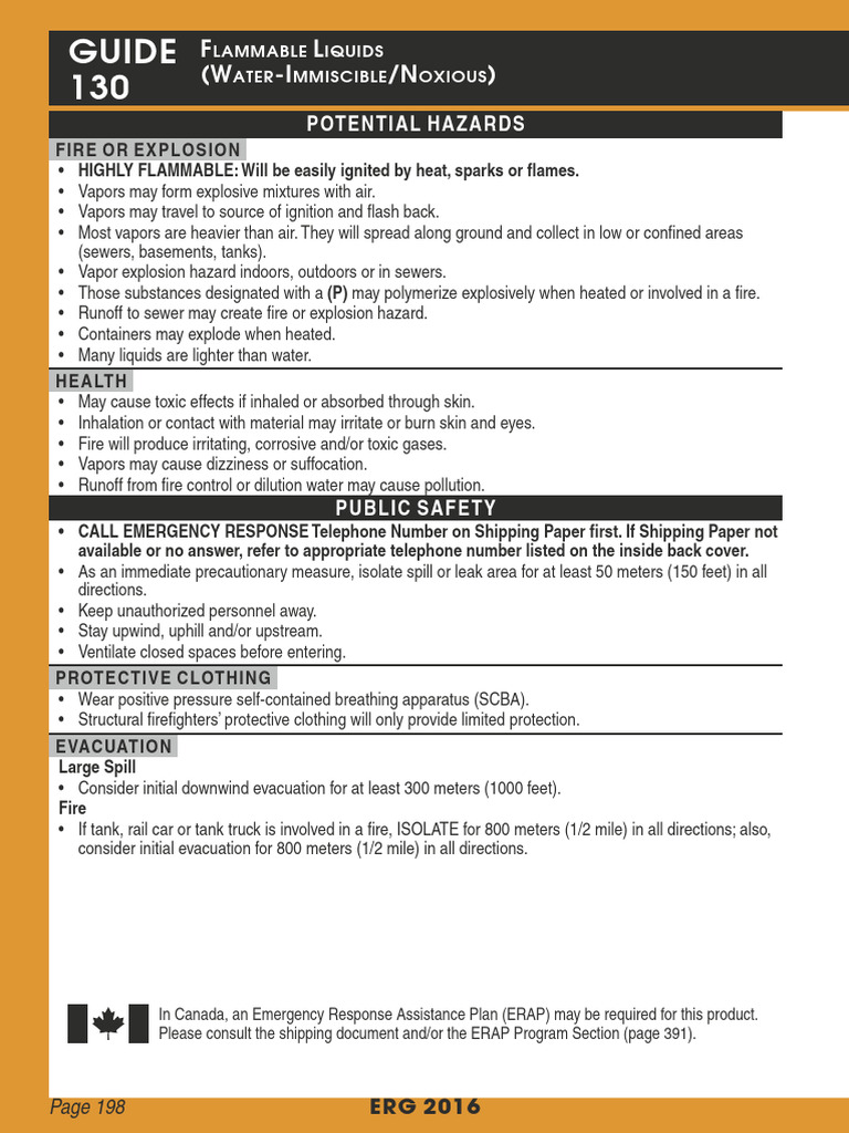 Erg 130 | Download Free PDF | Explosion | Safety