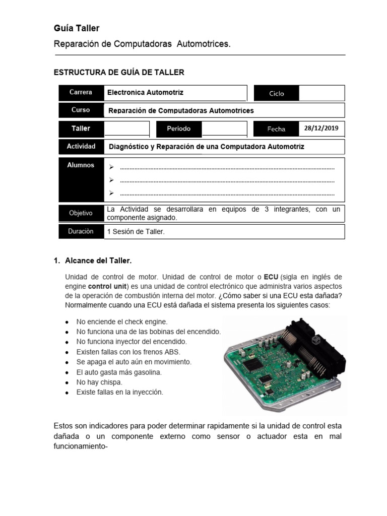 Guia de Taller 03 de Re | PDF | Cambiar | Soldadura