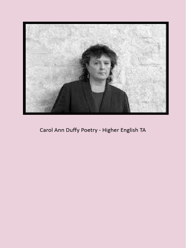 Carol Ann Duffy Poetry Analysis | PDF | Poetry | Love