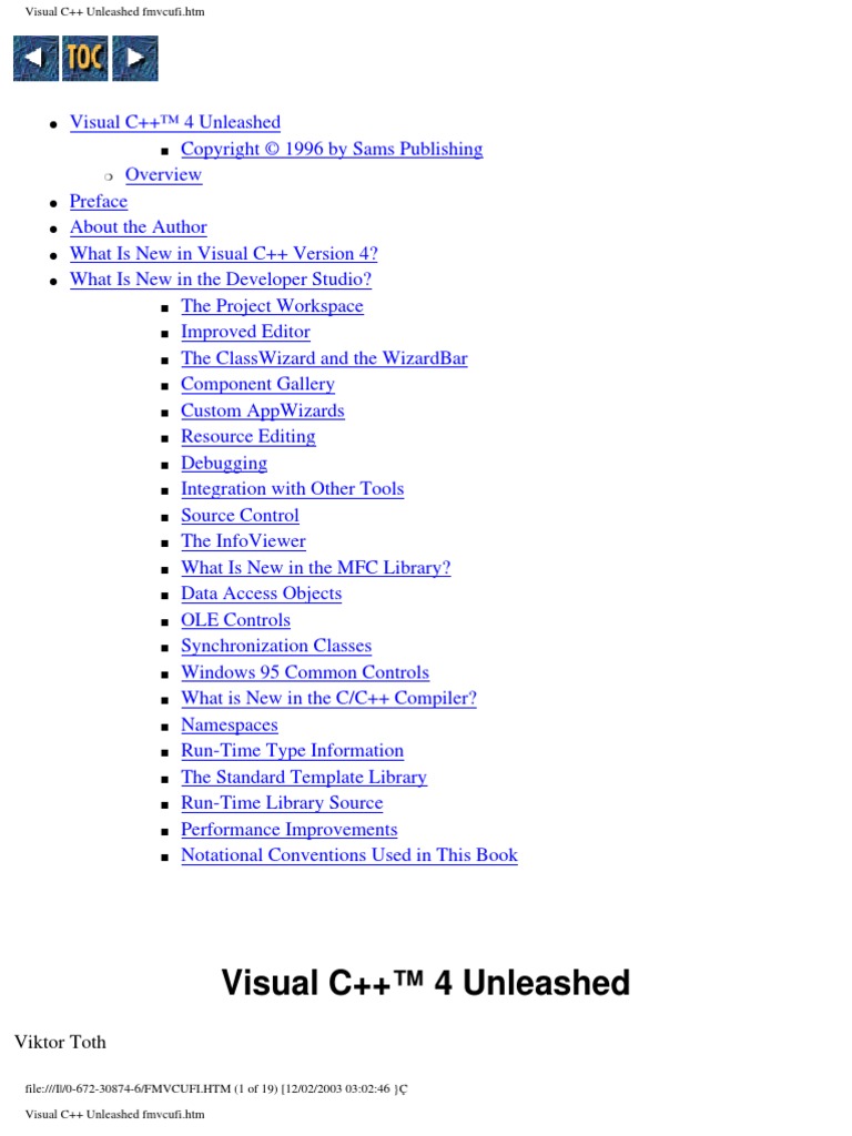 Visual C++ 4 Unleashed | PDF | C++ | Library (Computing)