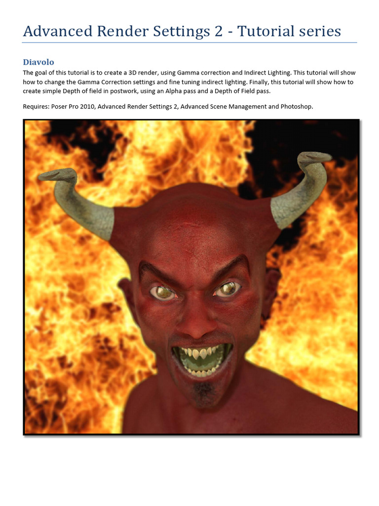 ARS2 - Tutorial 02 - Diavolo | PDF | Texture Mapping | Rendering (Computer Graphics)