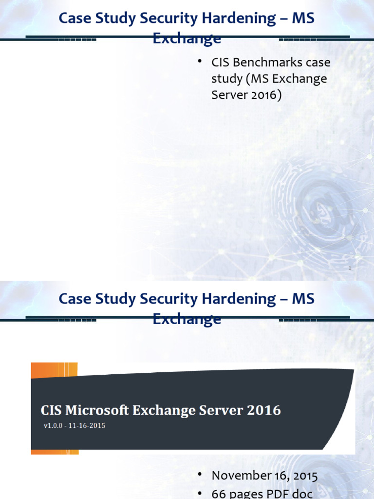 MS Exchange Server 2016 Security Guide | PDF | Information Technology ...
