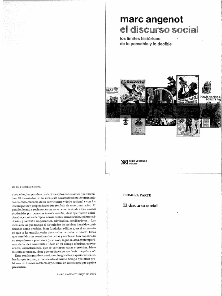 Angenot El Discurso Social 1 | PDF