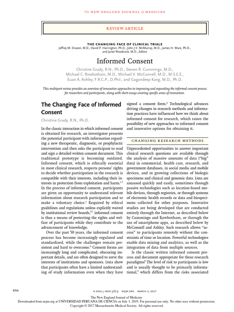 Informed Consent | Download Free PDF | Informed Consent | Information