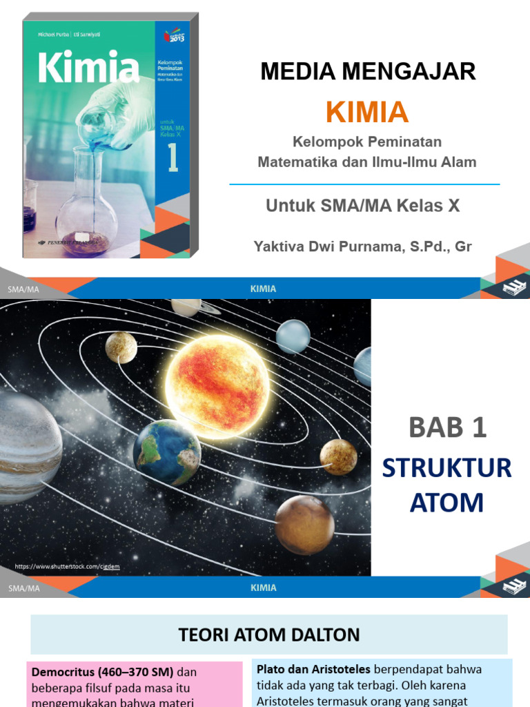 Modul Kimia Struktur Atom | PDF
