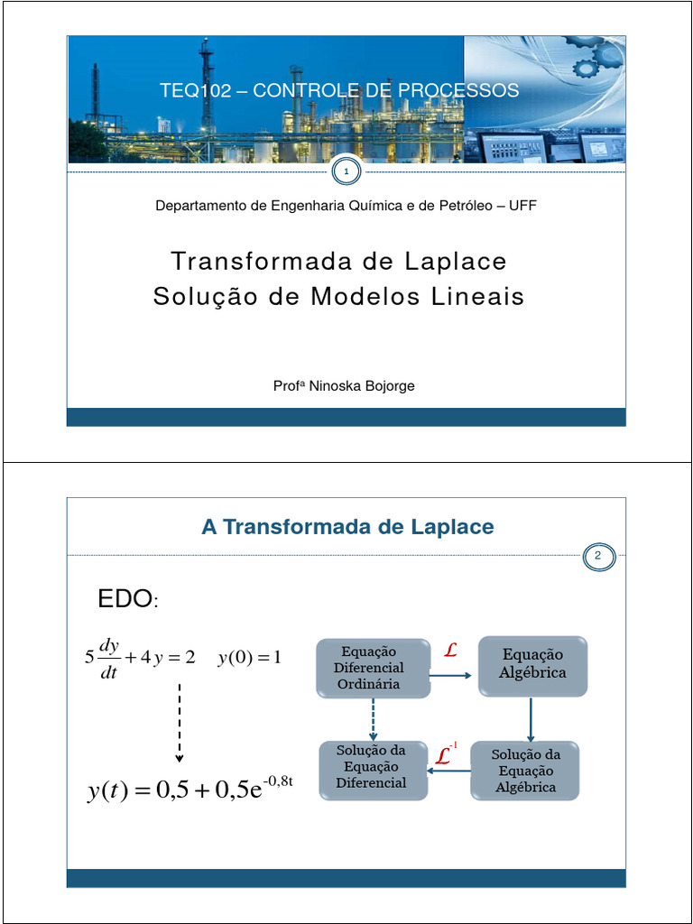 Resumo da Transformada de Laplace | PDF | Transformada de Laplace ...