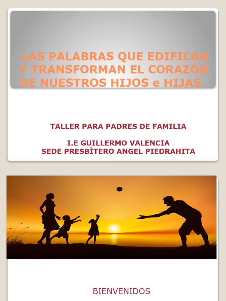 Las Palabras Que Edifican y Transforman El Corazón | PDF | Amor