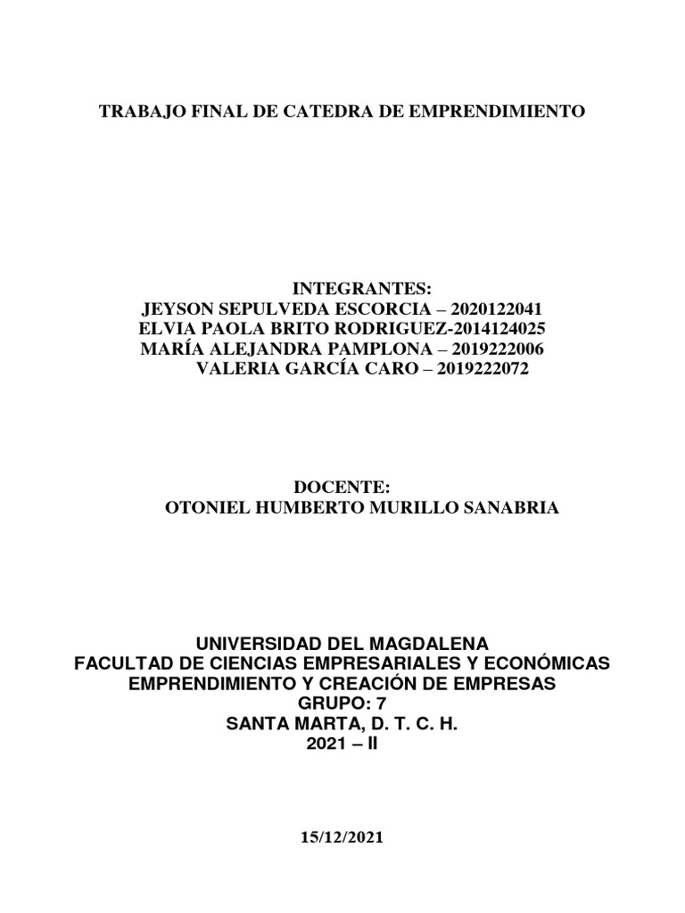 Trabajo Final | PDF