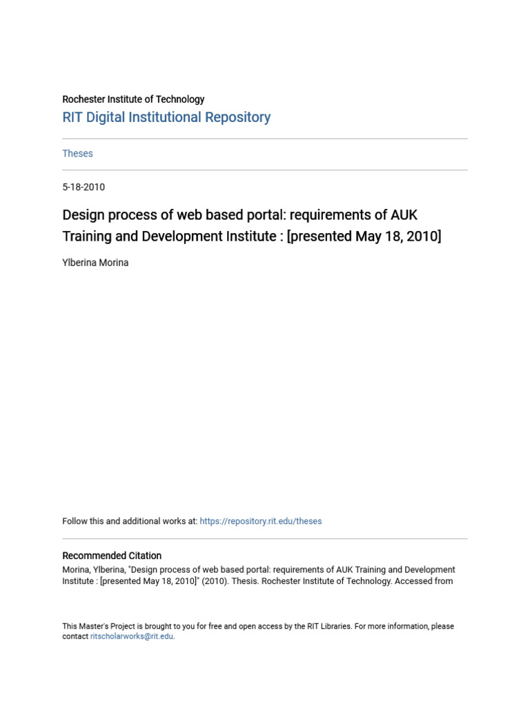 Design process of web based portal_ requirements of AUK Training | PDF | World Wide Web ...
