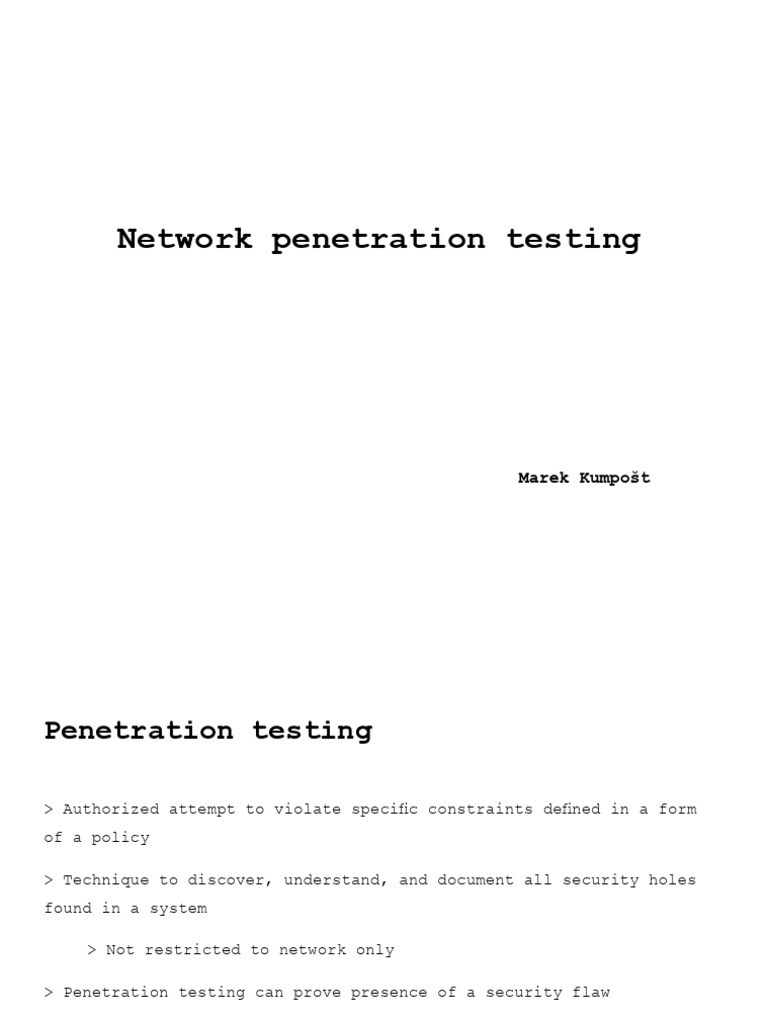 Penetration Testing Print Version | PDF | Penetration Test ...