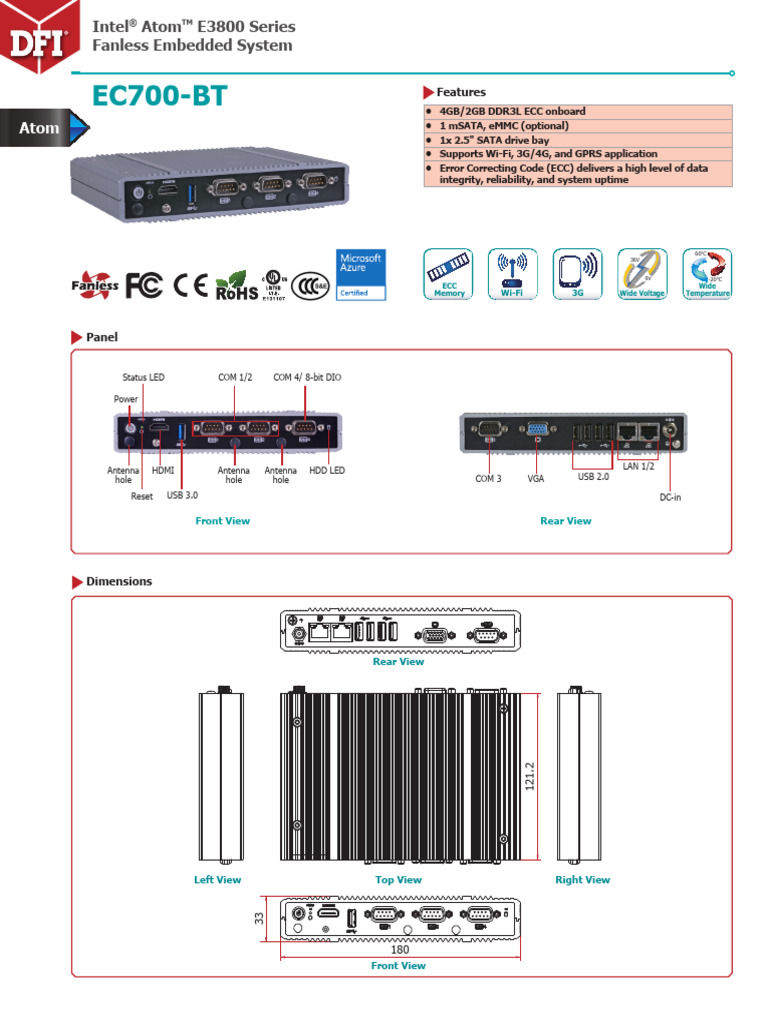 Intel Silver EC700-BT | PDF | Solid State Drive | Electronics