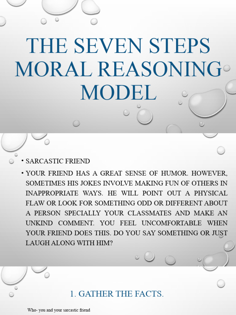 The Seven Steps Moral Reasoning Model | PDF | Jokes | Social Psychology