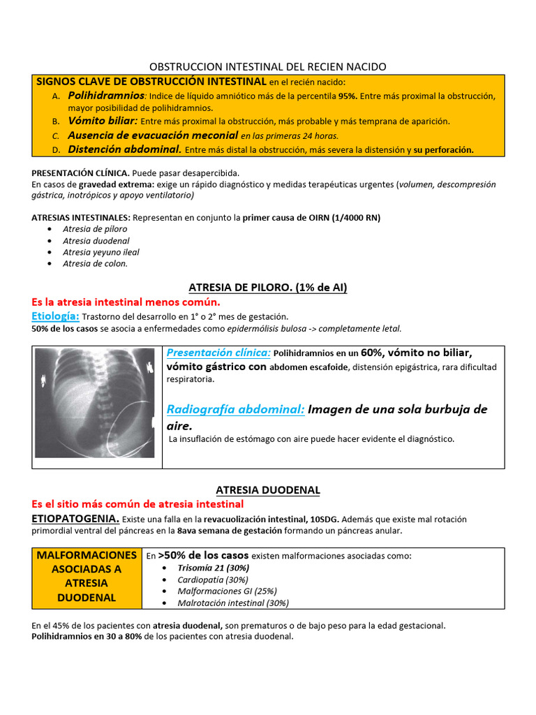 ATRESIAS INTESTINALES | PDF | Enfermedades y trastornos humanos ...