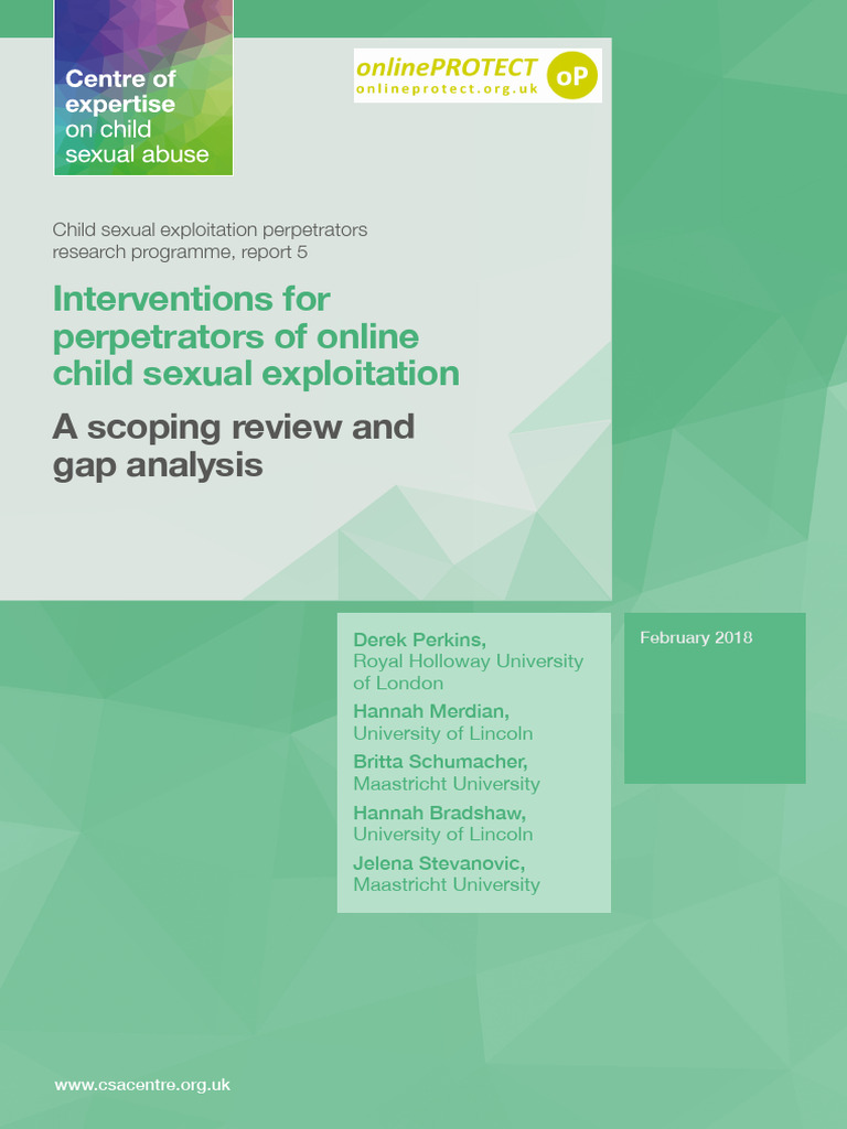 CSE Perpetrators 5 - Interventions For Perpetrators of Online CSE | PDF ...