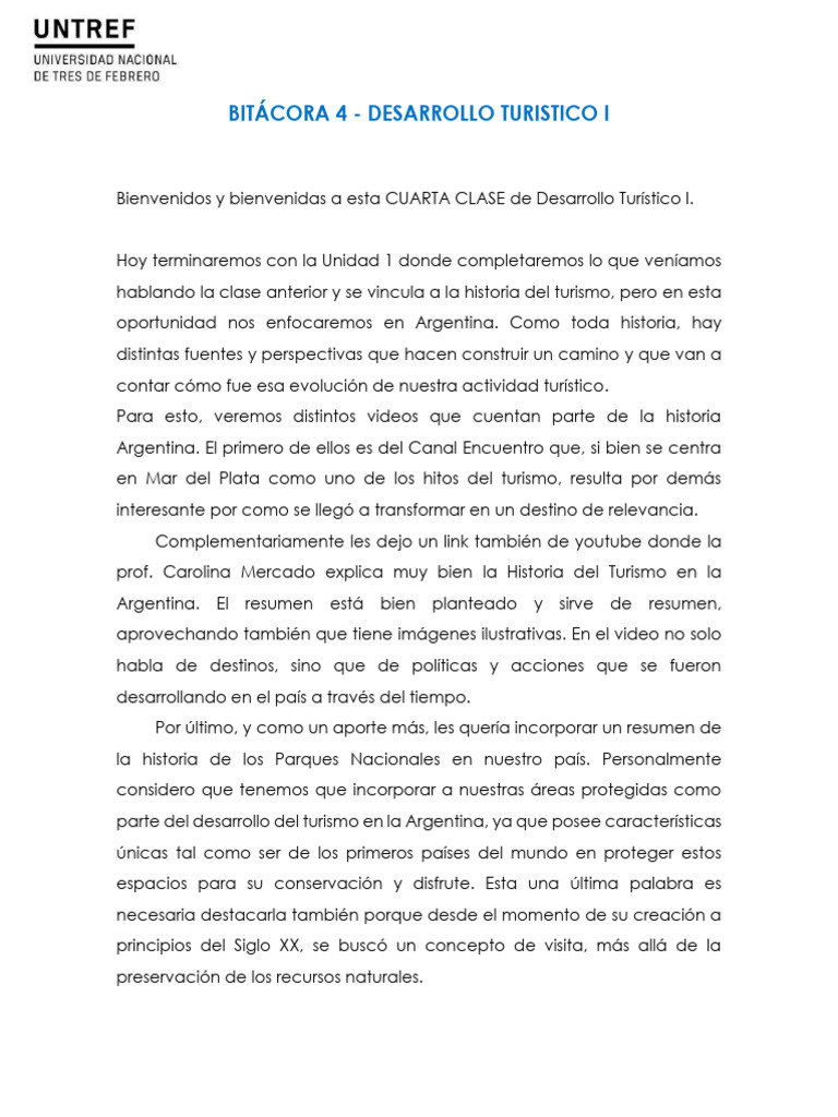Bitacora 4 Pdf Turismo