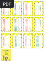 List of Square Numbers 1-100 | PDF