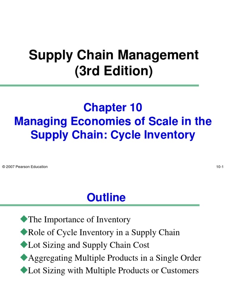 Chapter 10 Cycle Inventory | PDF | Inventory | Economies Of Scale